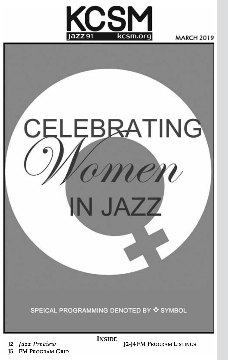 2018 March KCSM Jazz Guide by KCSM-FM Jazz 91 - Issuu