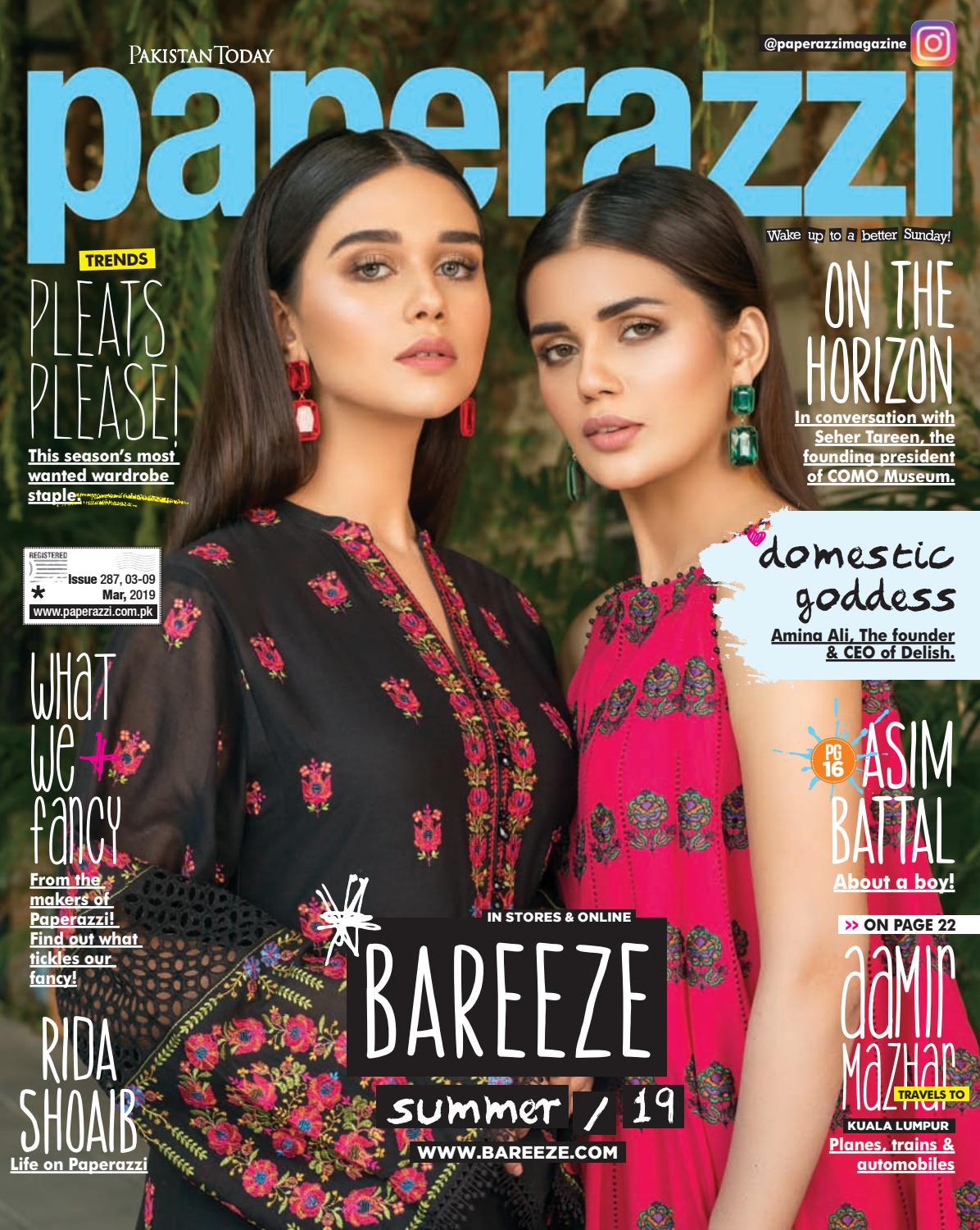 Pakistan Today Paperazzi Issue 287 March 3rd, 2019 Cover-Bareeze by ...