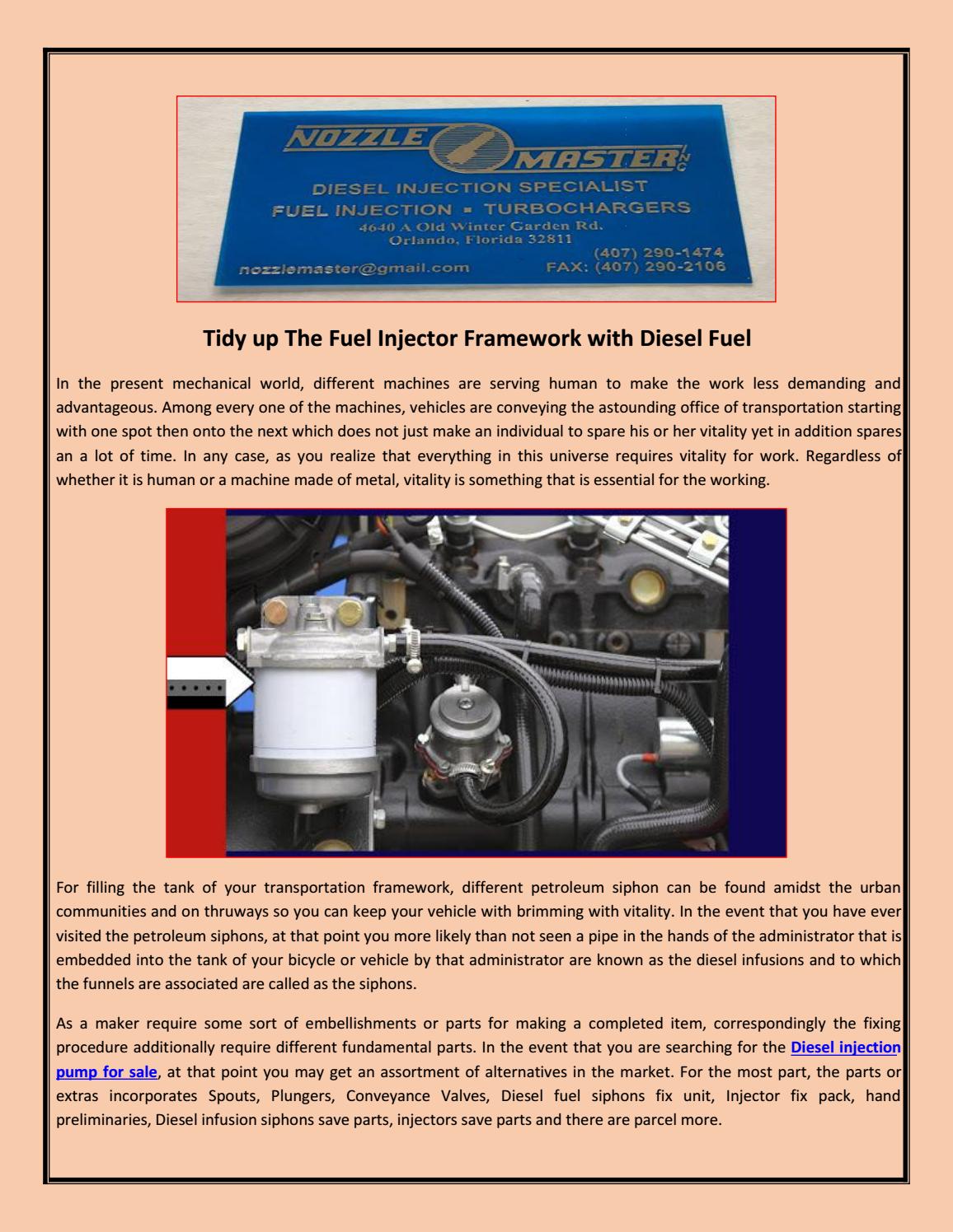 Tidy up The Fuel Injector Framework with Diesel Fuel by dieselinjection ...