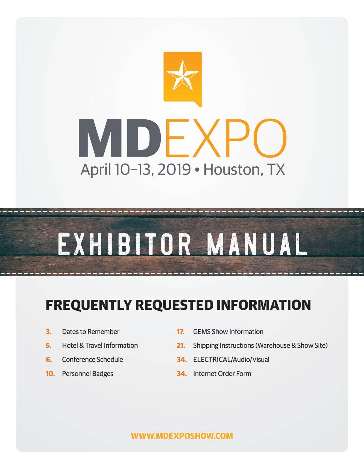 MD Expo Fall 2019 Exhibitor Manual by MD Publishing - Issuu