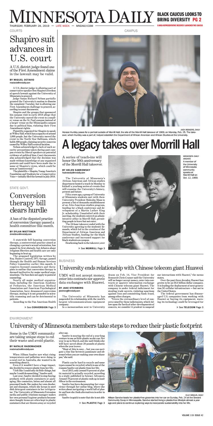 February 28, 2019 by The Minnesota Daily - Issuu