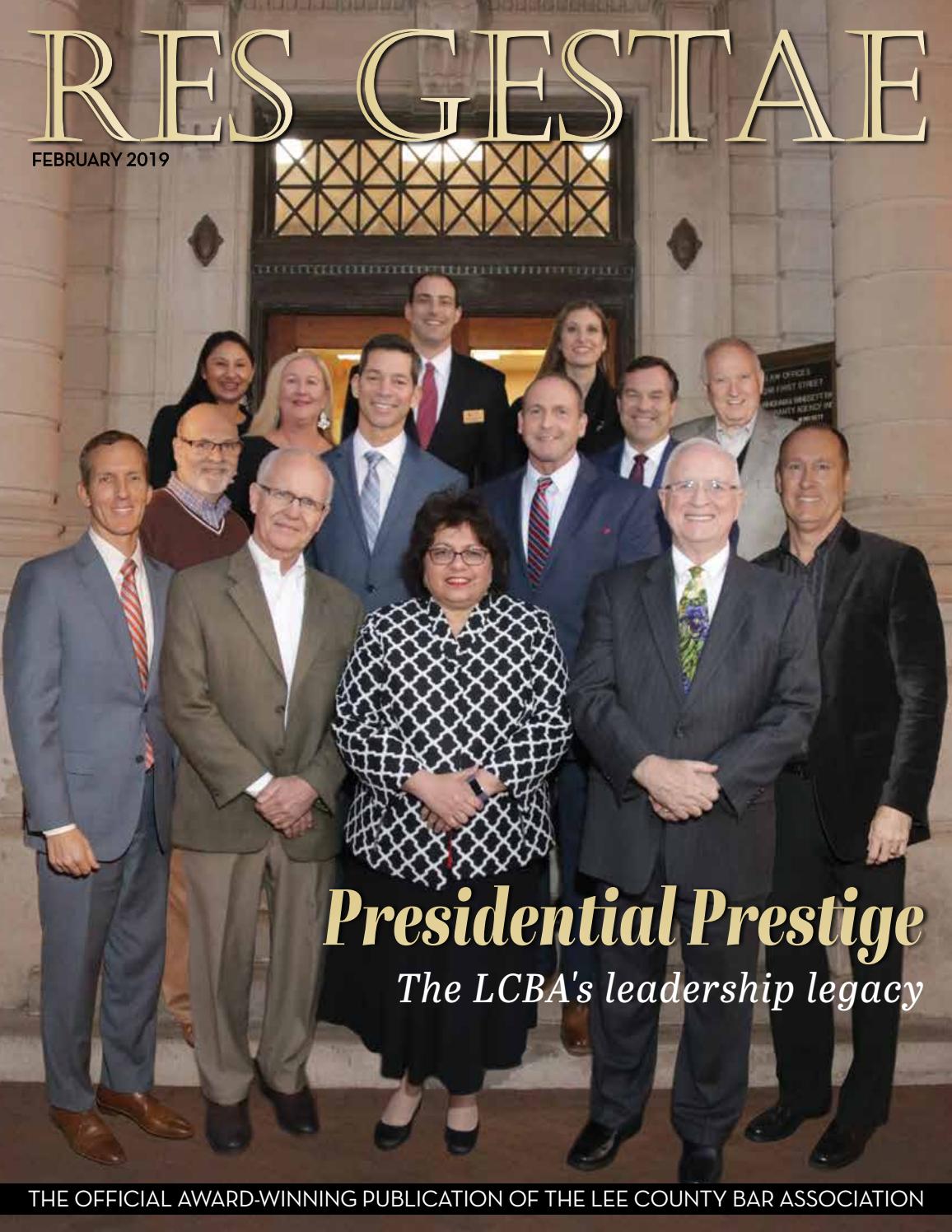 Res Gestae - February 2019 by Lee County Bar Association - Issuu