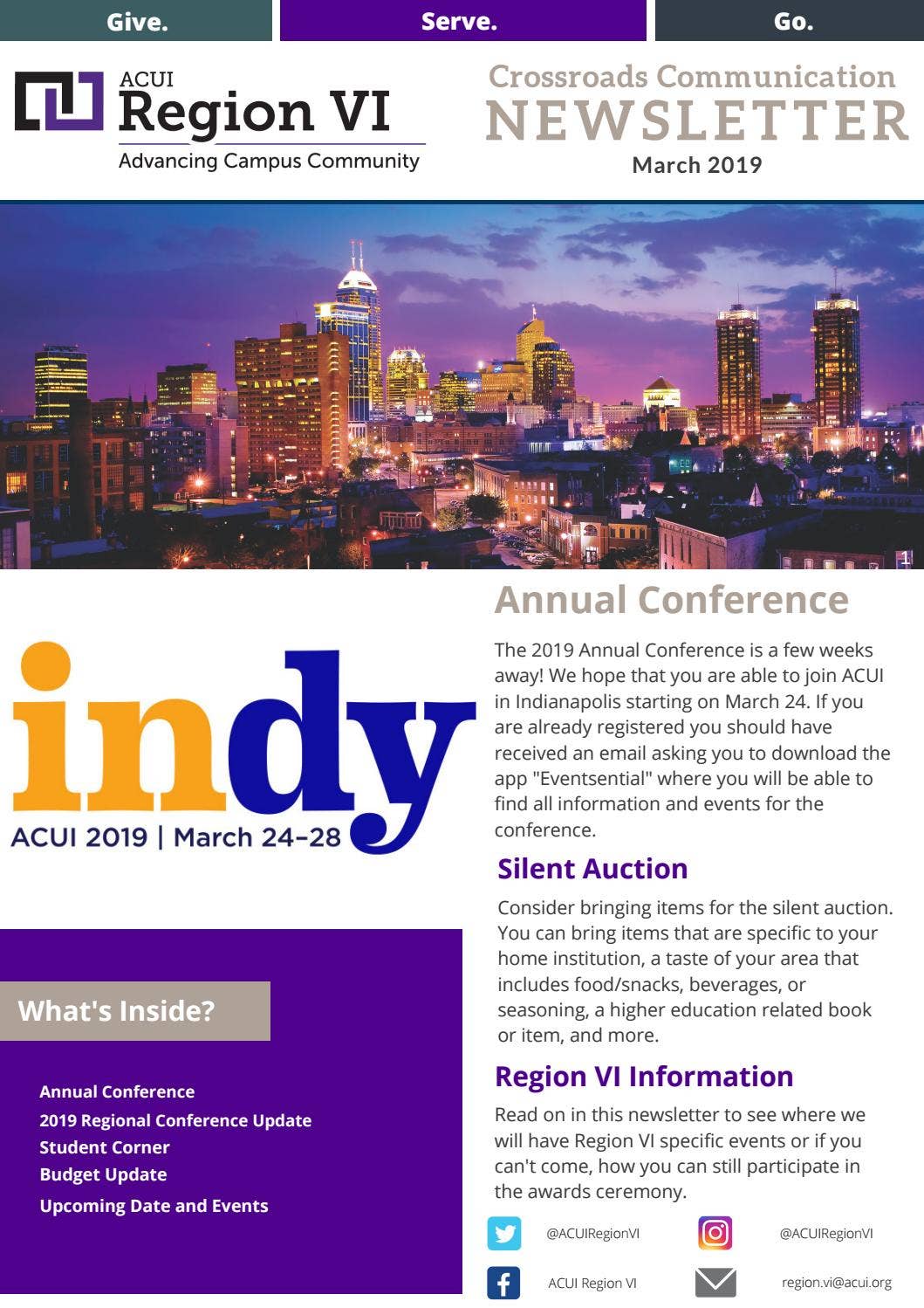 ACUI Region VI March 2019 by ACUI Region VI - Issuu