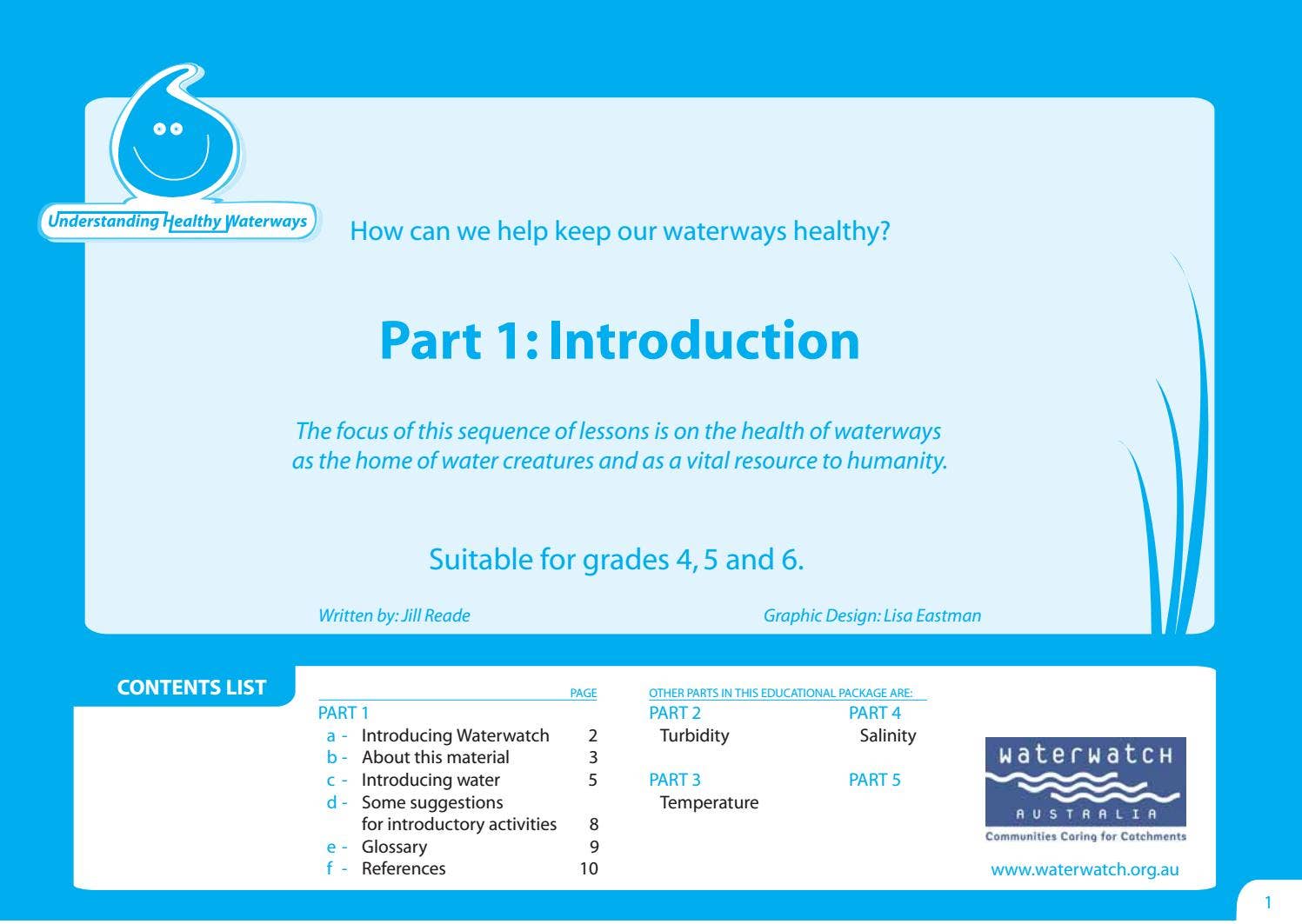 Understanding Healthy Waterways. Part 1: Introduction. by Cradle Coast ...