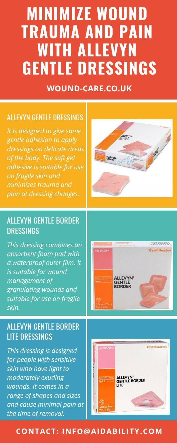 Minimize Wound Trauma and Pain with Allevyn Gentle Dressings by Wound ...