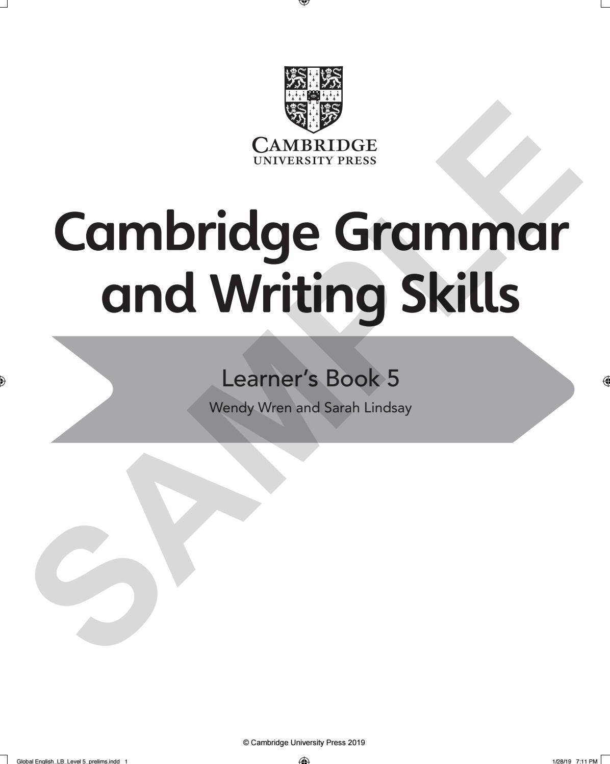 Cambridge Grammar & Writing Skills Learner's book 5 sample by Cambridge ...