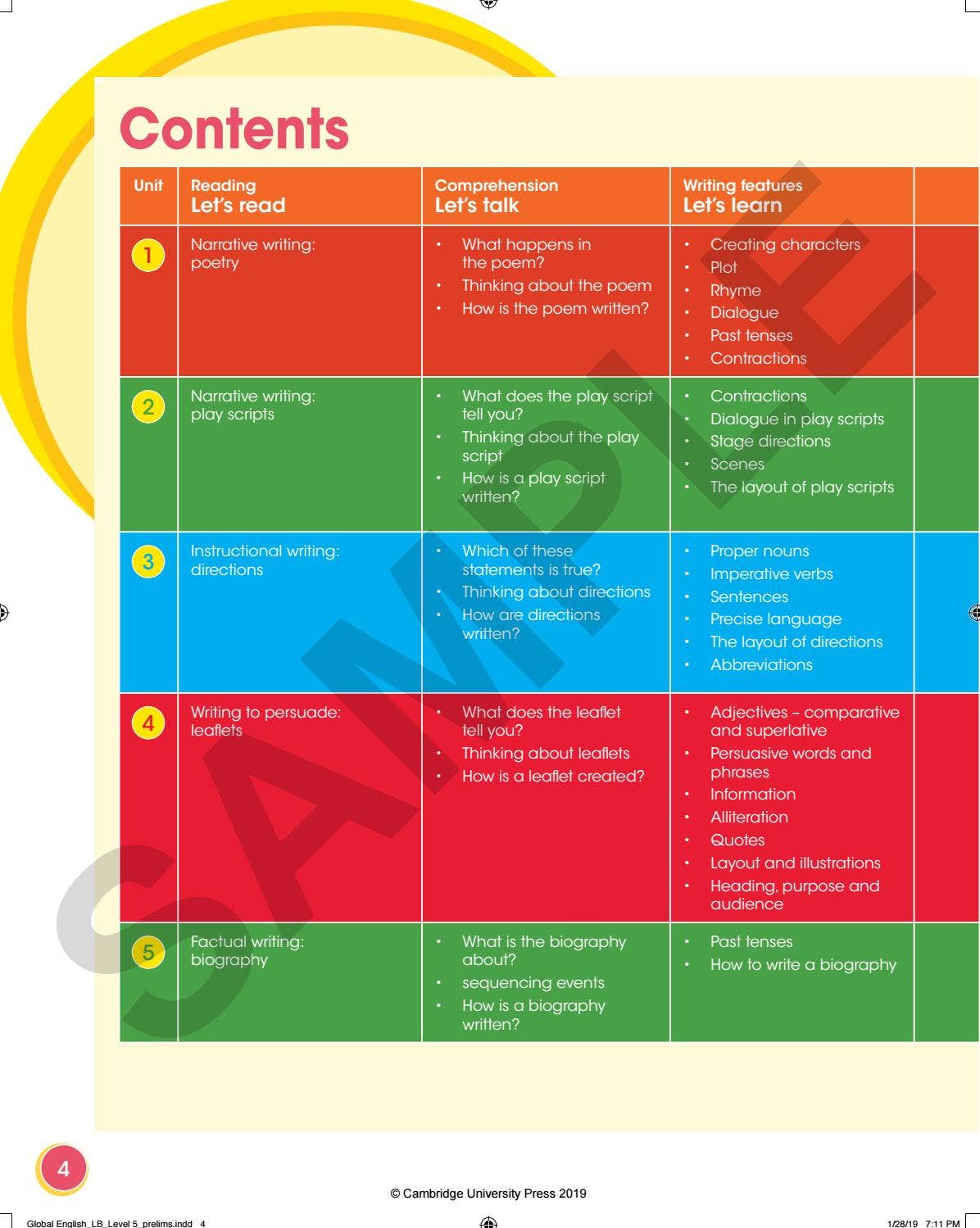 Cambridge Grammar & Writing Skills Learner's book 5 sample by Cambridge ...