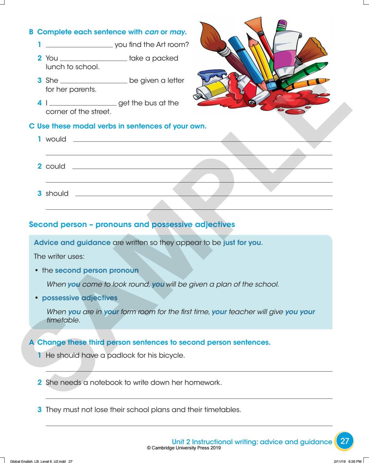 Cambridge Grammar & Writing Skills Learner's book 6 sample by Cambridge ...