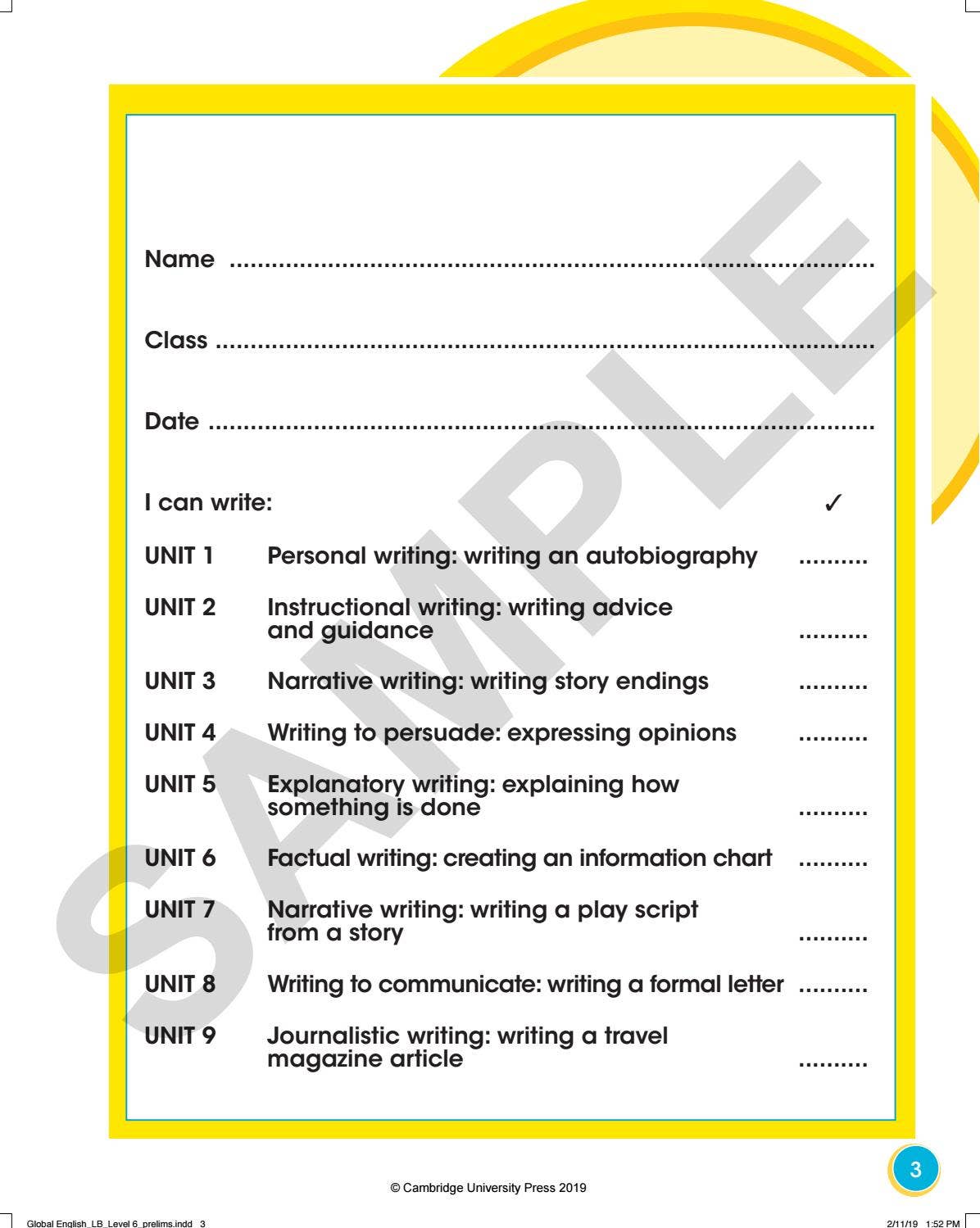 Cambridge Grammar & Writing Skills Learner's book 6 sample by Cambridge ...