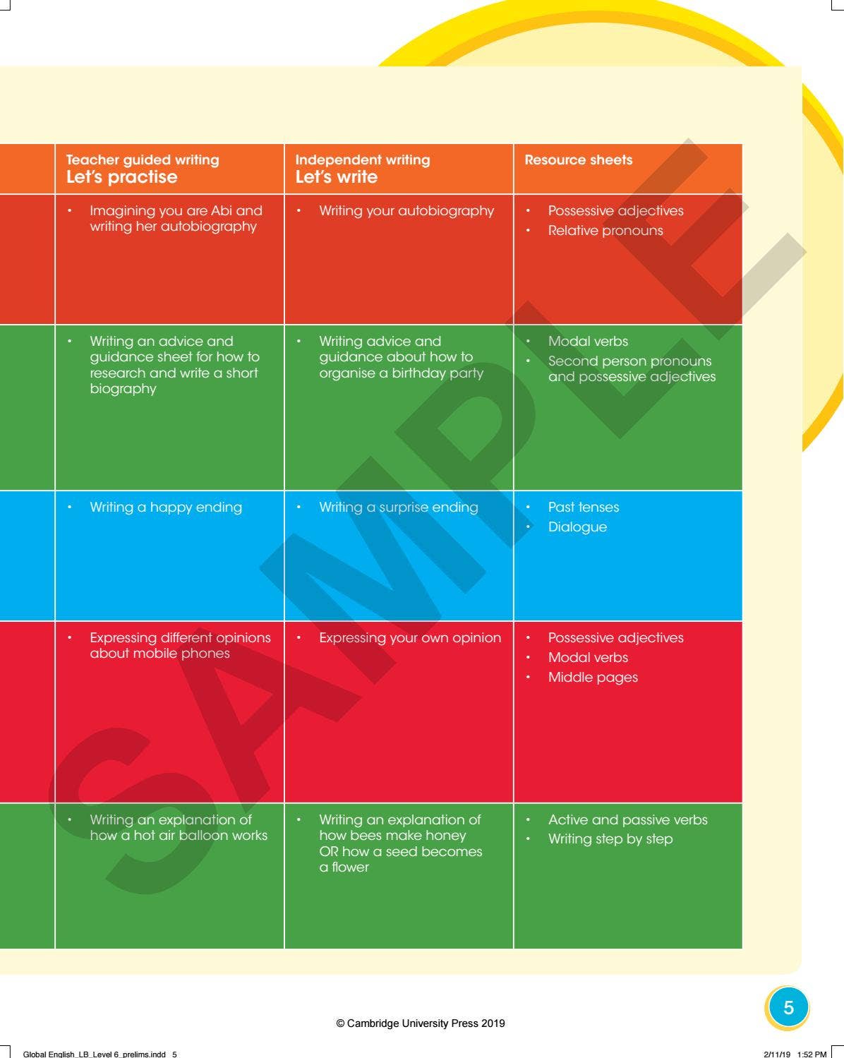 Cambridge Grammar & Writing Skills Learner's book 6 sample by Cambridge ...