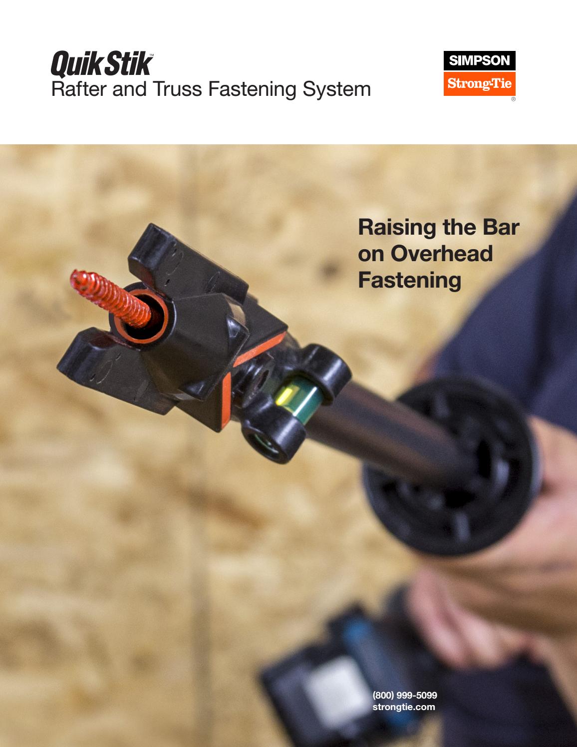Simpson Strong-Tie: Raising the Bar on Overhead Fastening by Ram Tool ...