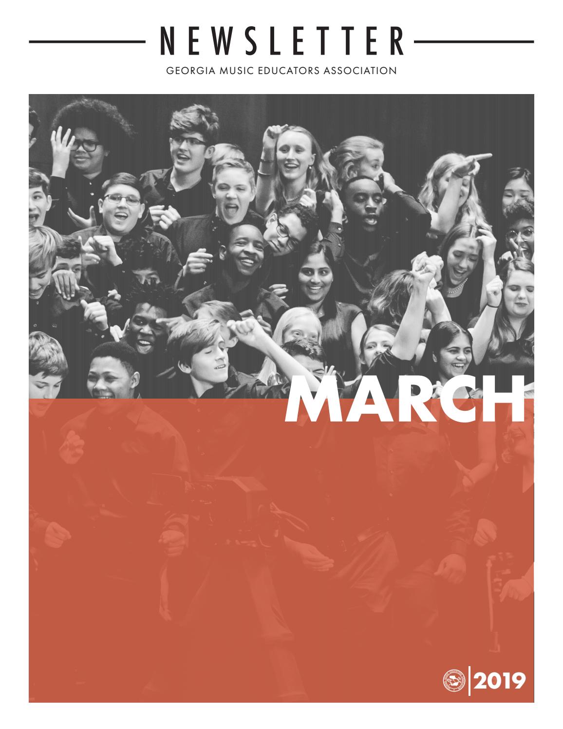 2019 GMEA Newsletter | March by Georgia Music Educators Association - Issuu