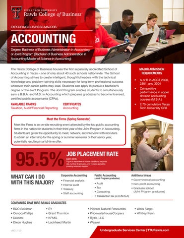 Accounting One Pager by Rawls College of Business - Issuu