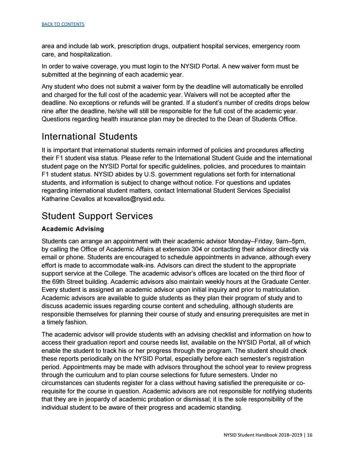 NYSID Student Handbook 2018–2019 by New York School of Interior Design ...