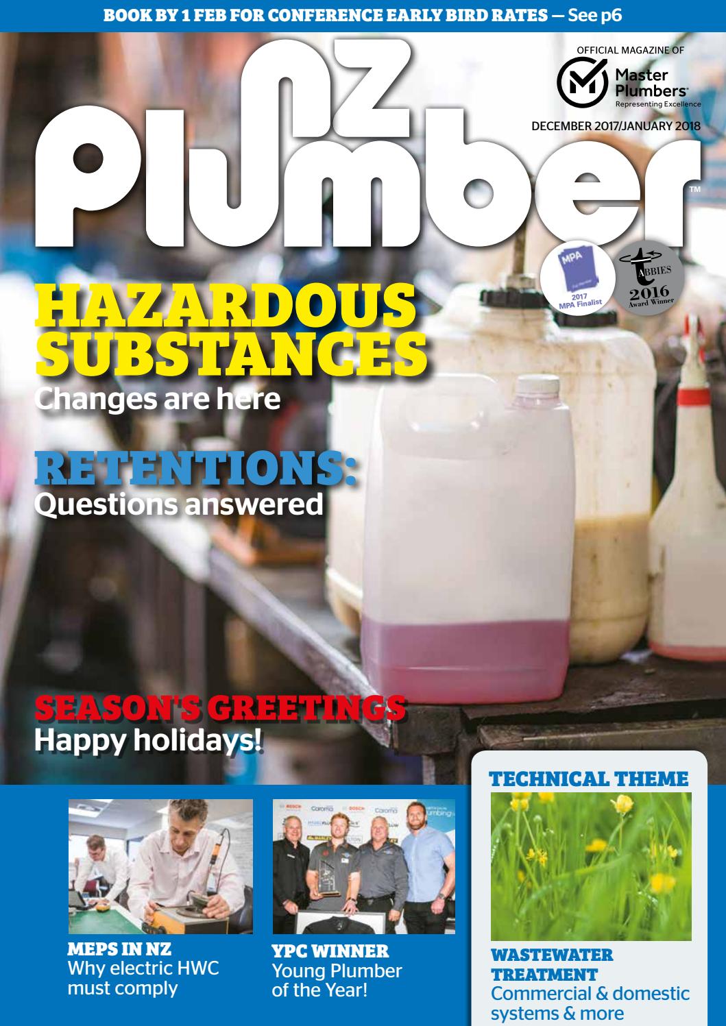 NZ Plumber December 2017-January 2018 by NZ Plumber - Issuu