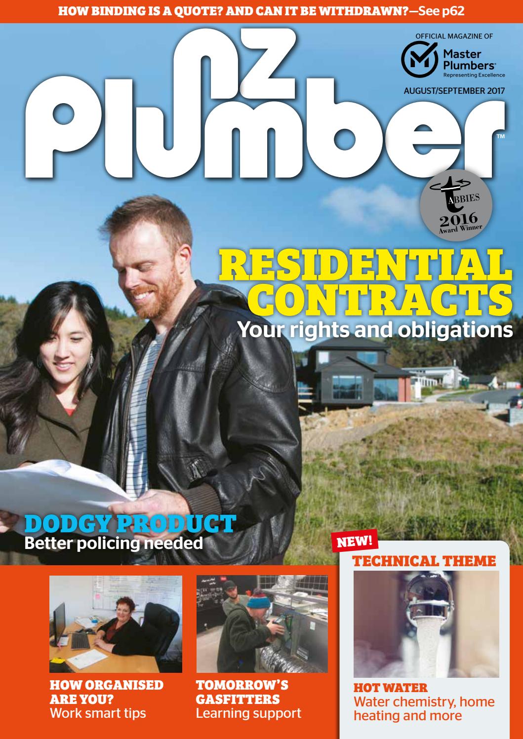 NZ Plumber August-September 2017 by NZ Plumber - Issuu