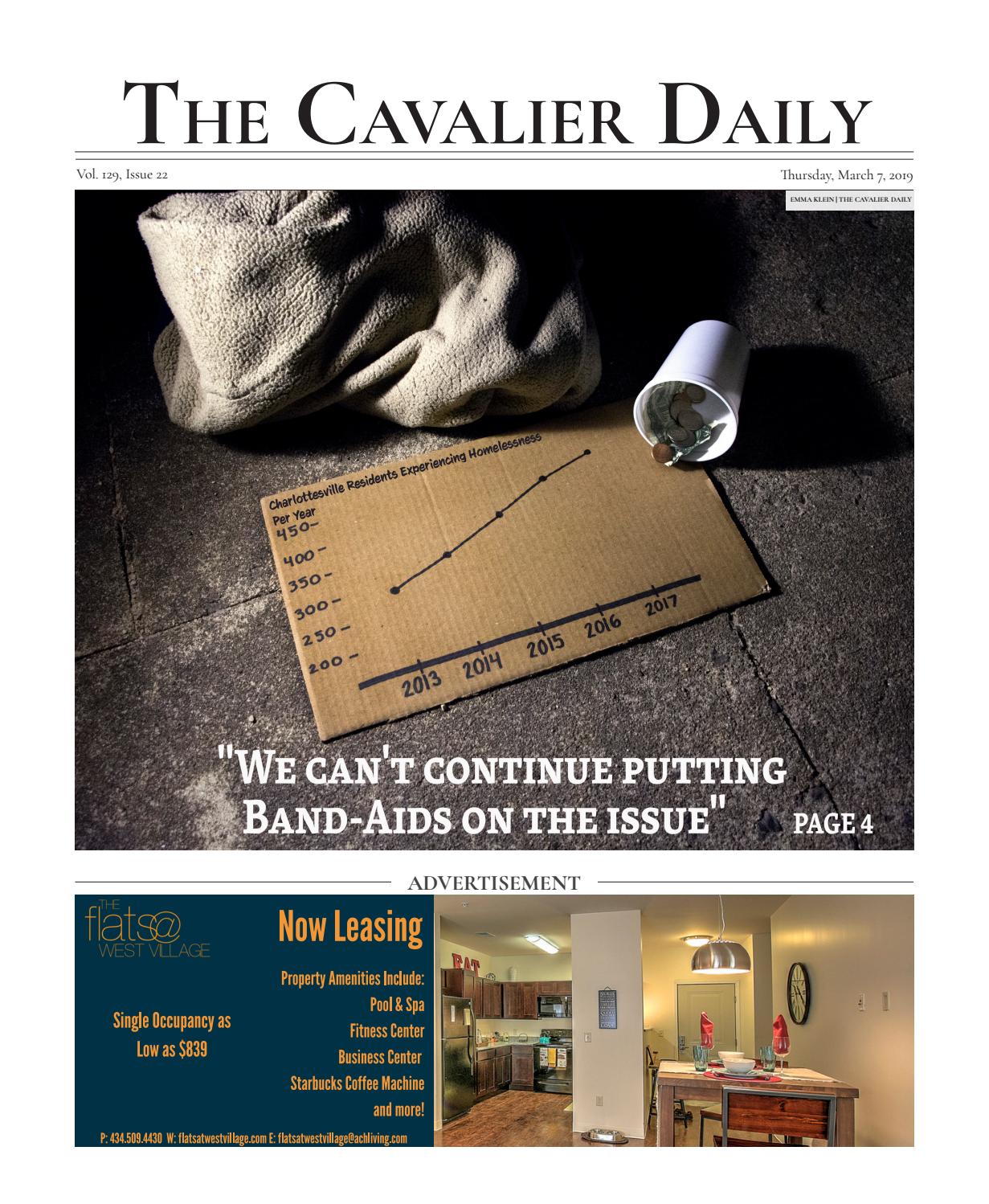 Thursday, March 7, 2019 by The Cavalier Daily - Issuu
