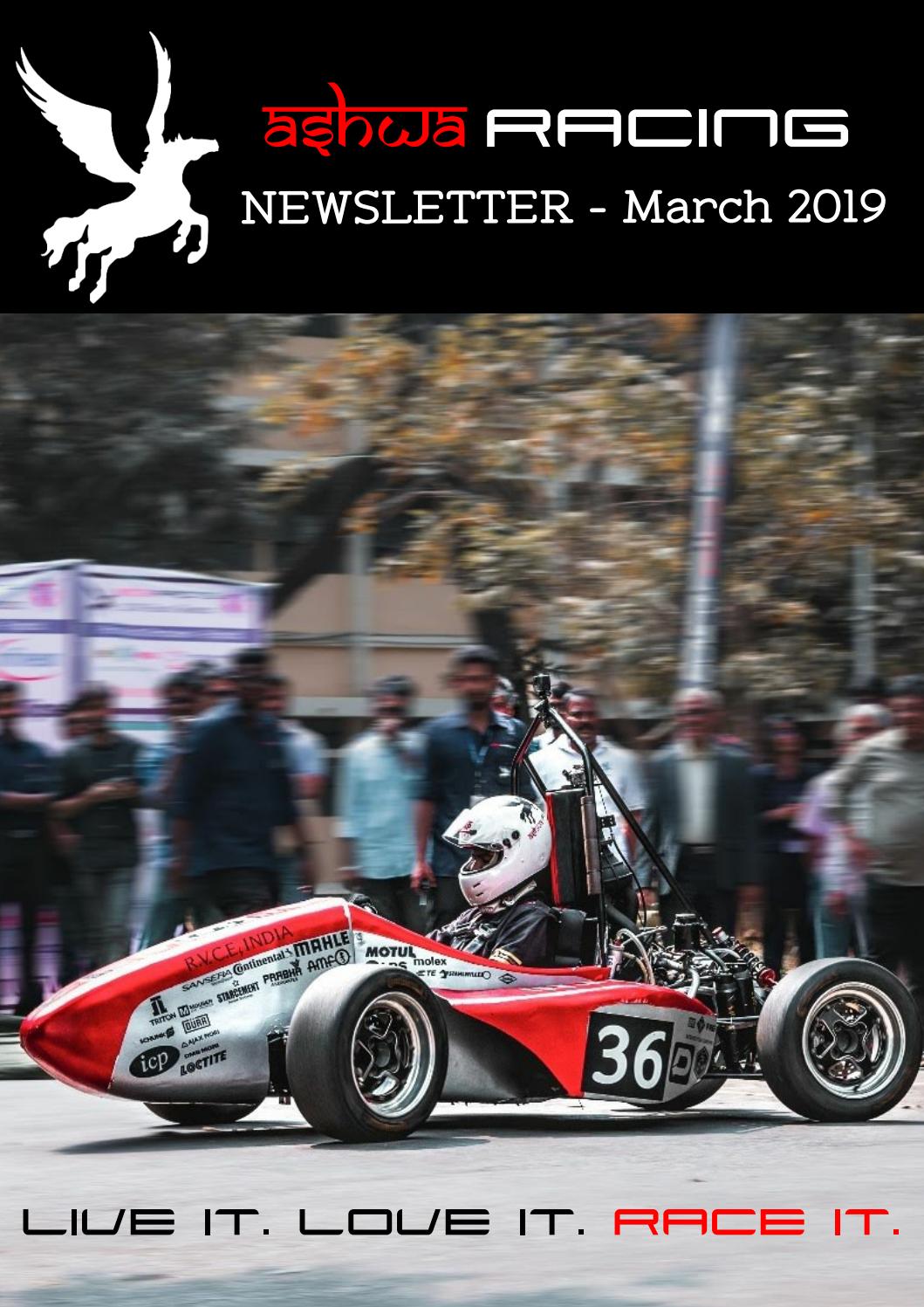 Ashwa Racing Newsletter - March 2019 Edition by Ashwa Racing - Issuu