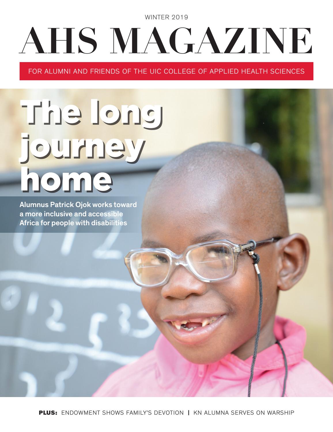 AHS Magazine - Winter 2019 by UIC College of Applied Health Sciences ...