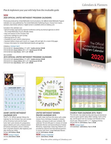 The United Methodist Church Resources for 2019 catalog by United ...