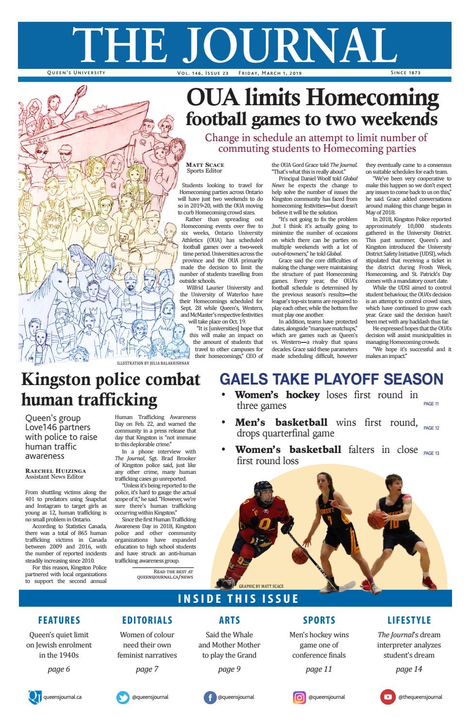 Queen's Journal, Volume 146, Issue 23 by The Queen's Journal - Issuu