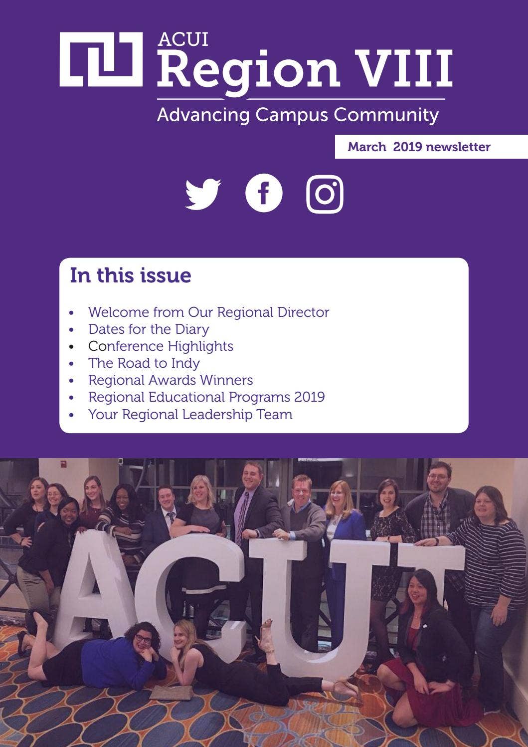 Region VIII March 2019 Newsletter by ACUI - Issuu