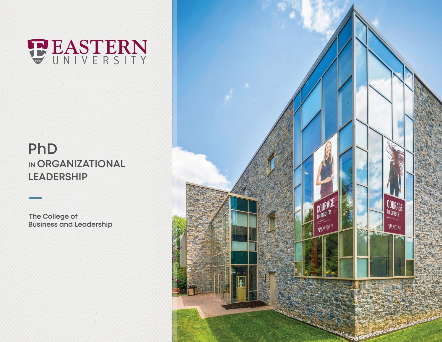 PhD in Organizational Leadership by Eastern University - Issuu