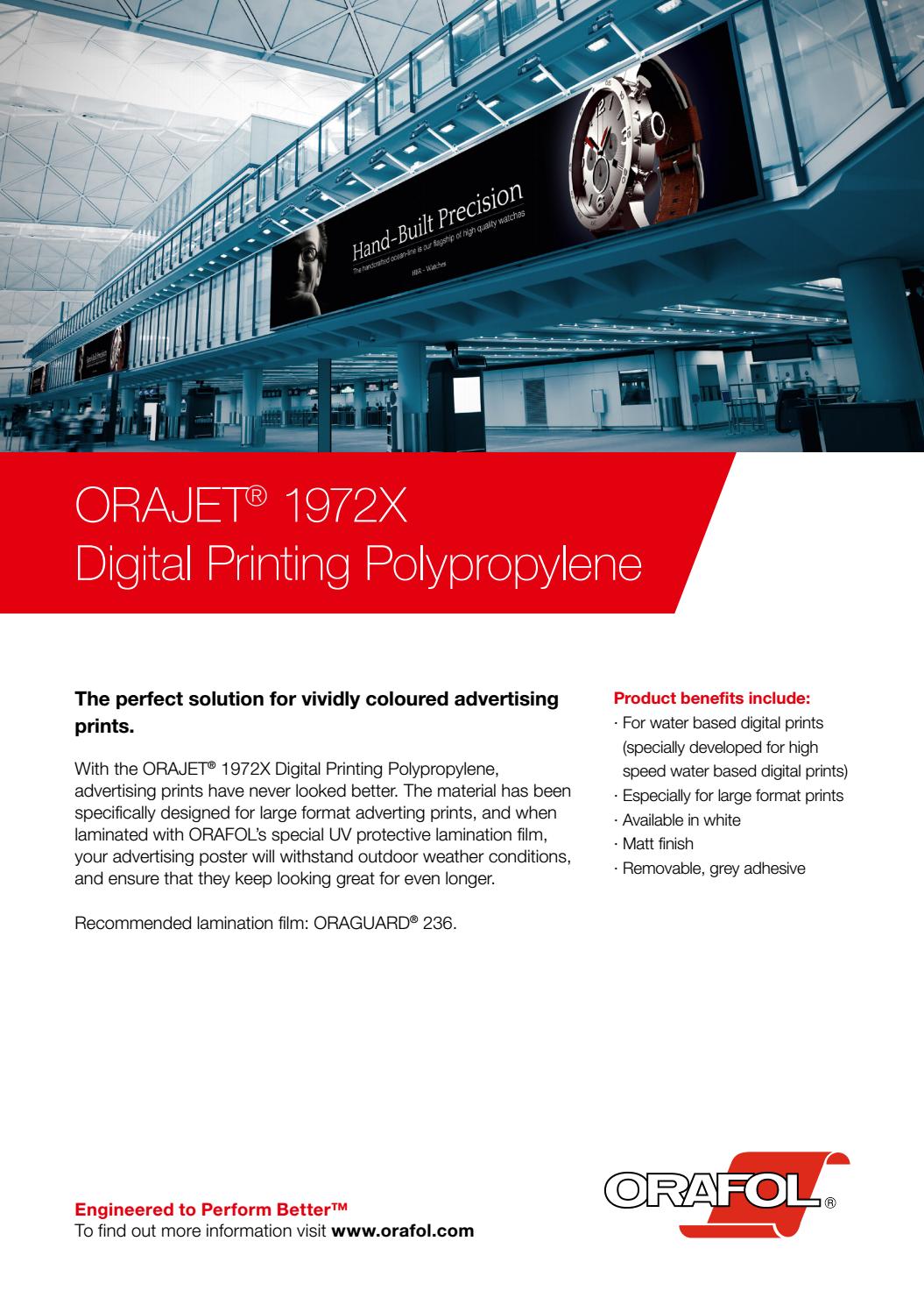 ORAJET® 1972X Digital Printing Polypropylene (EN) by FINISH - Agentur ...