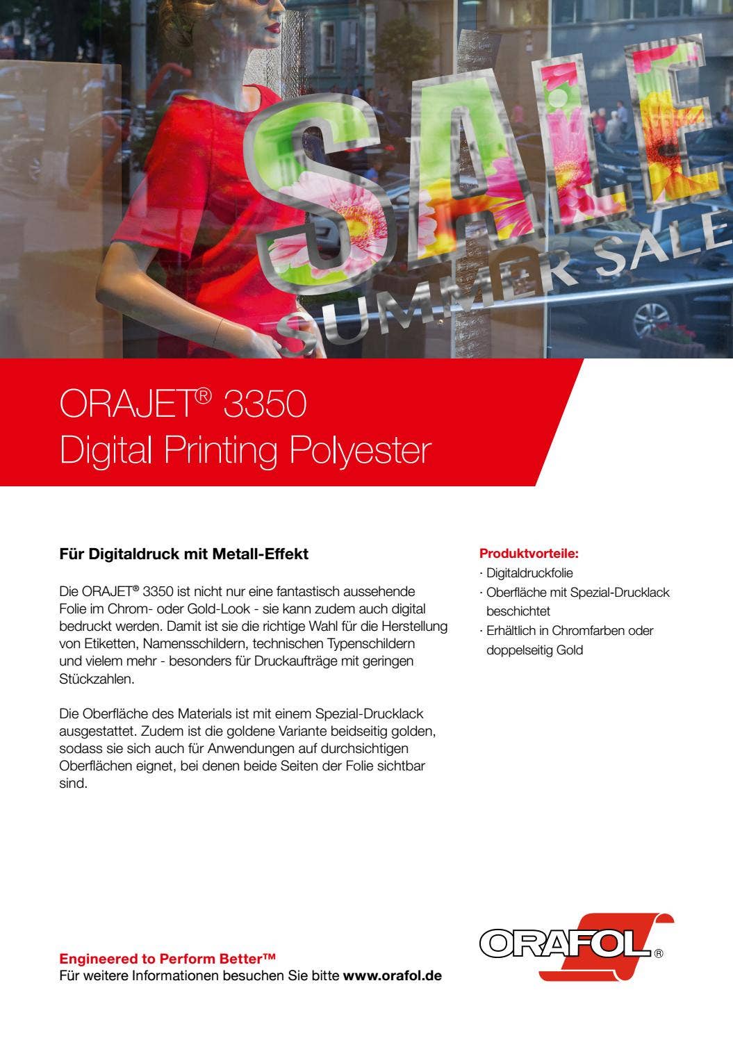 ORAJET® 3350 Digital Printing Polyester (DE) by FINISH - Agentur für ...