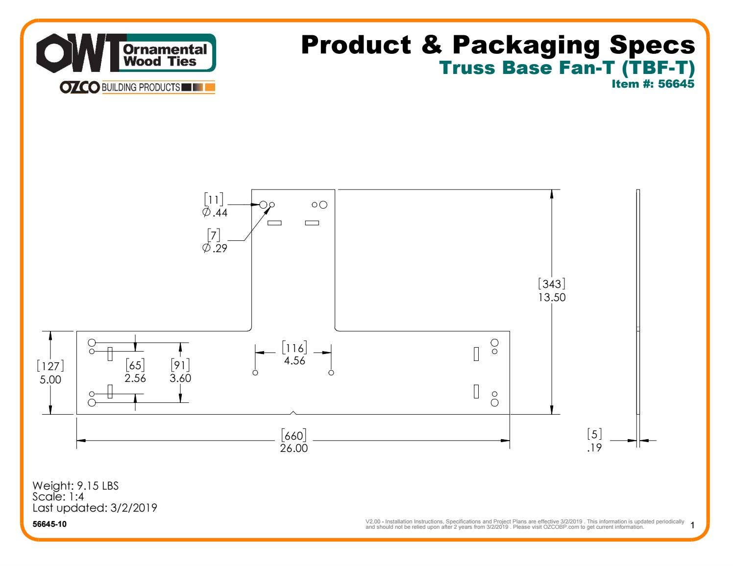 Truss Base Fan - T (TBF-T) 56645 by OZCO Building Products - Issuu