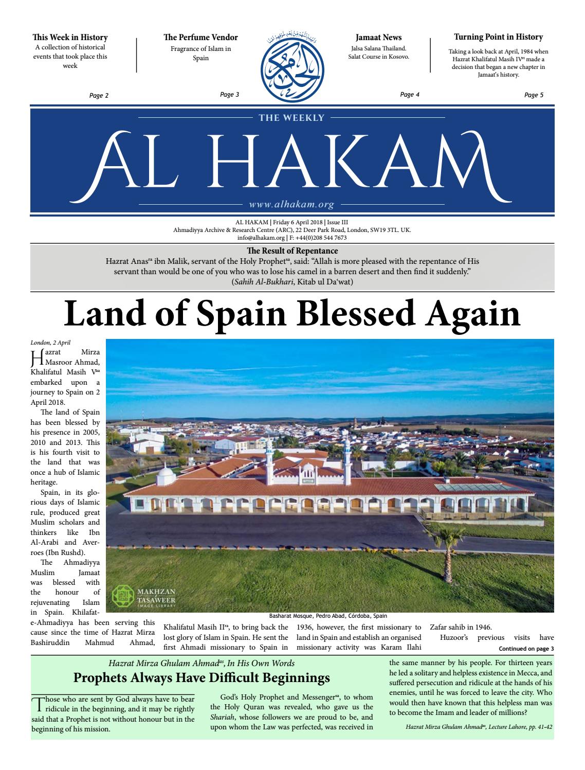 Al Hakam - 06 April 2018 by Alhakam - Issuu