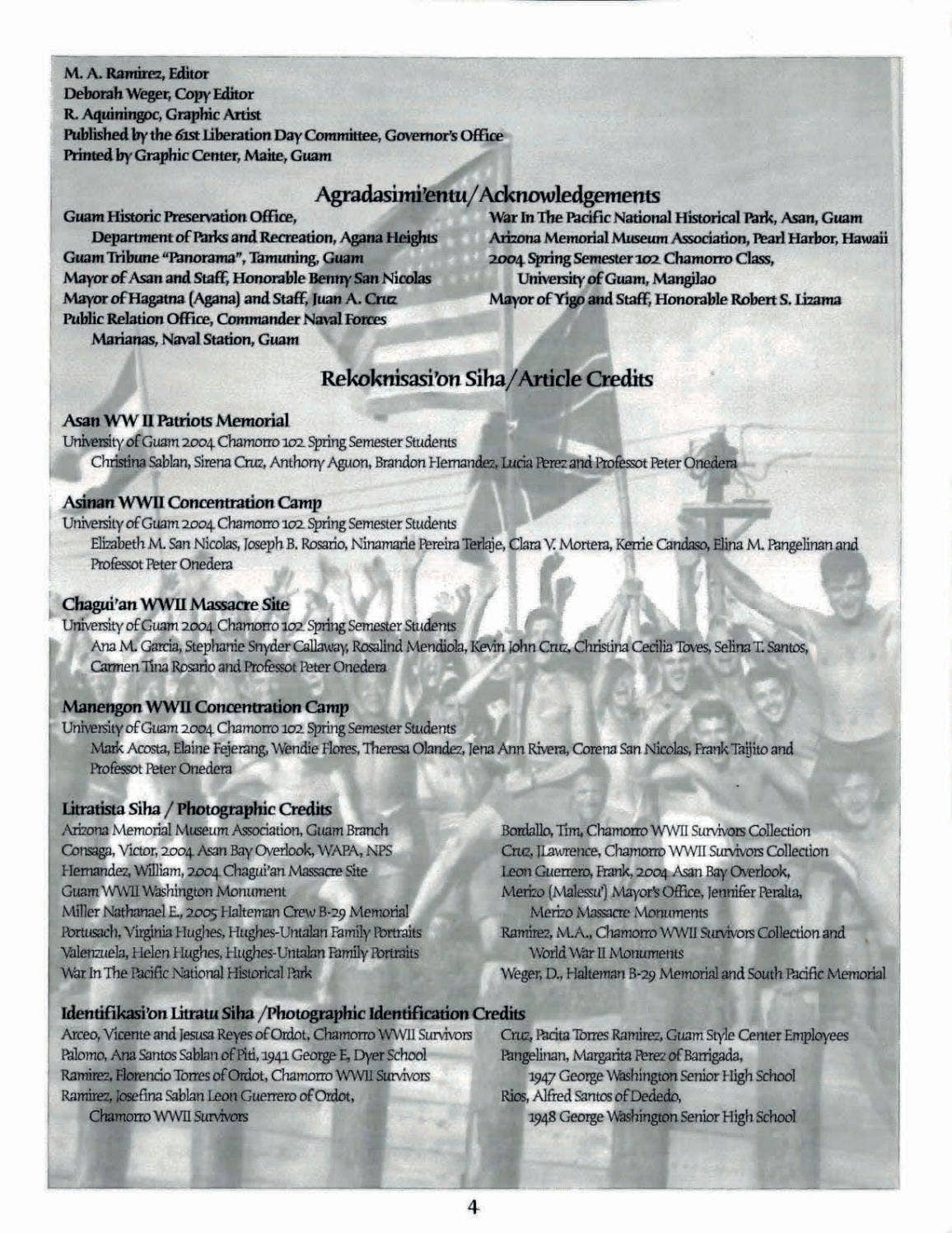 Guam World War II: Monuments and Parks by Guampedia - Issuu