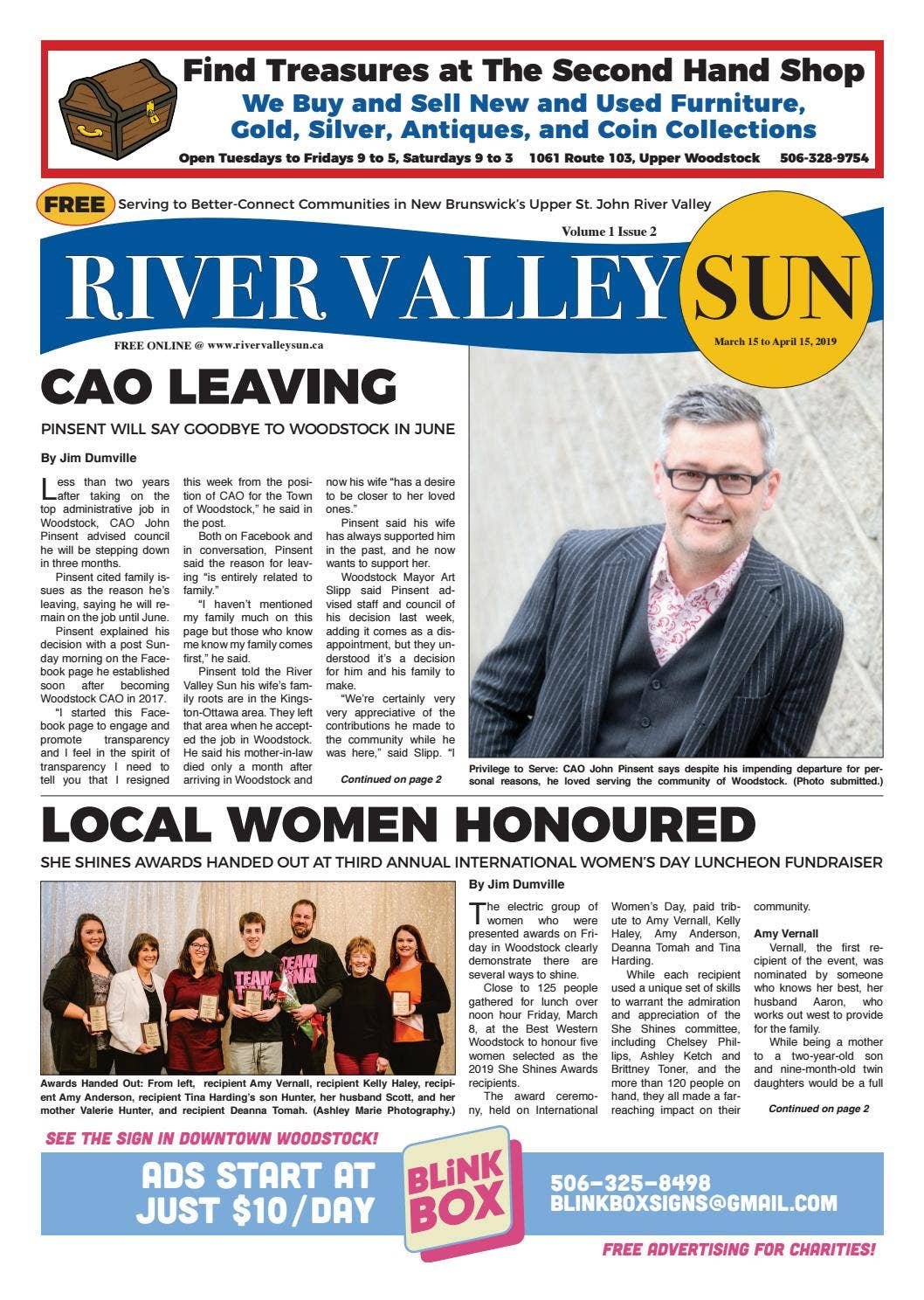 River Valley Sun Vol. 1 Iss. 2 . March 15, 2019 by rivervalleysun - Issuu