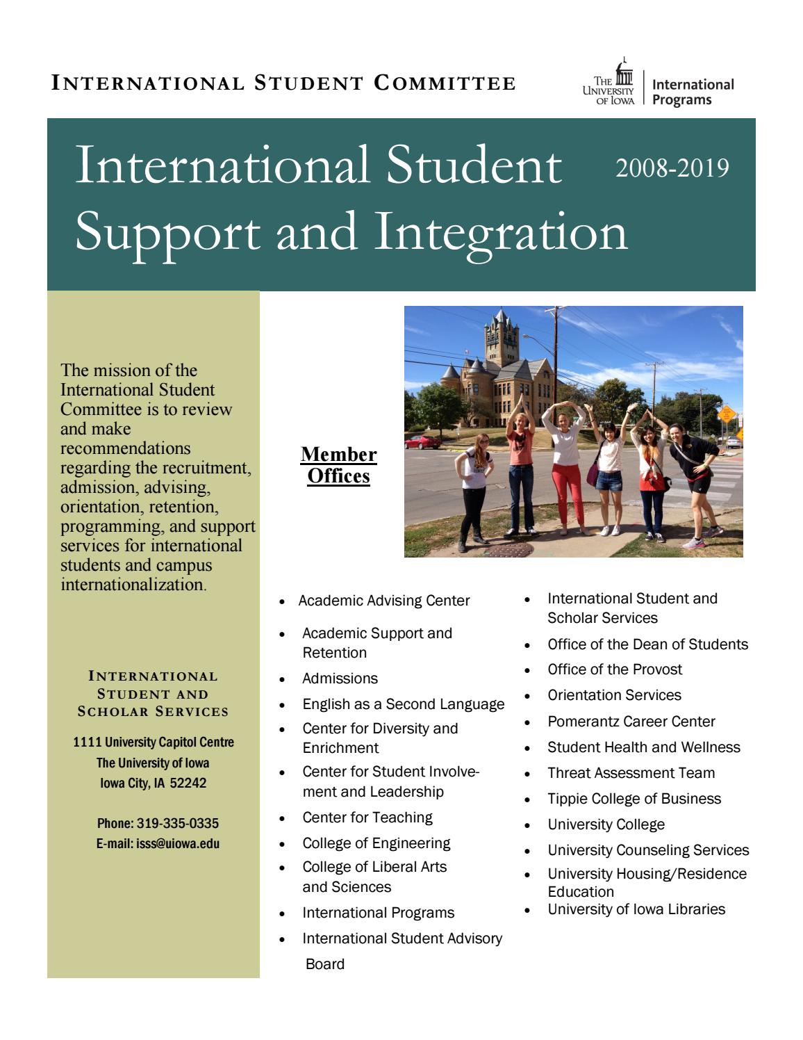 International Student Support and Integration 2008-2019 by UI ...