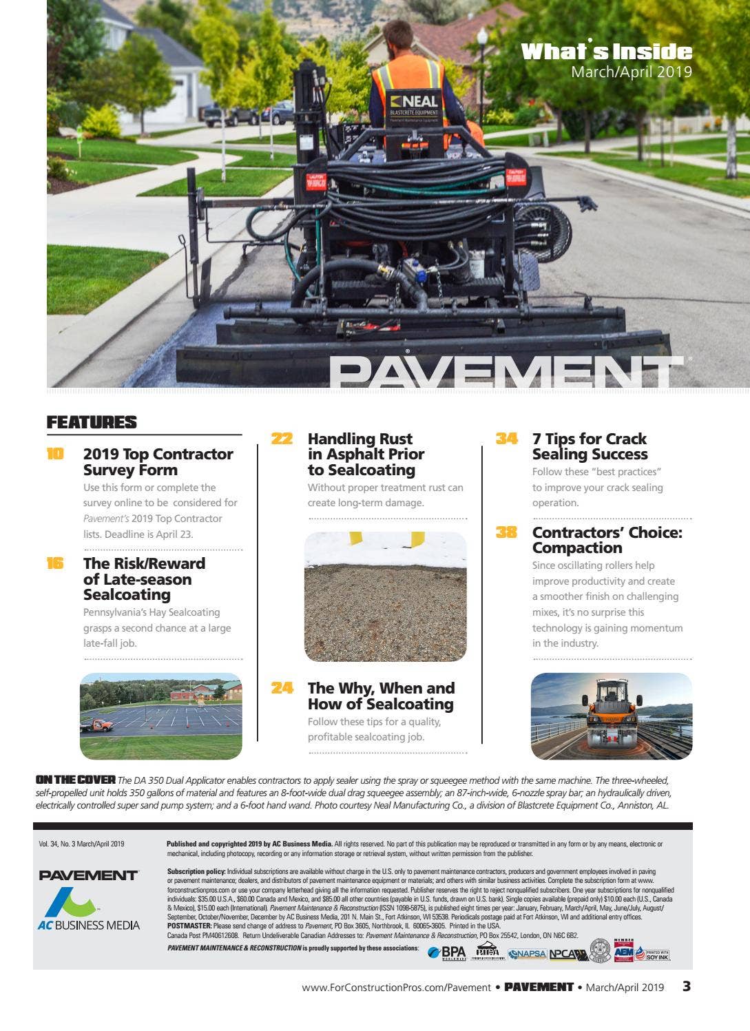Pavement Maintenance & Reconstruction March/April 2019 by ...