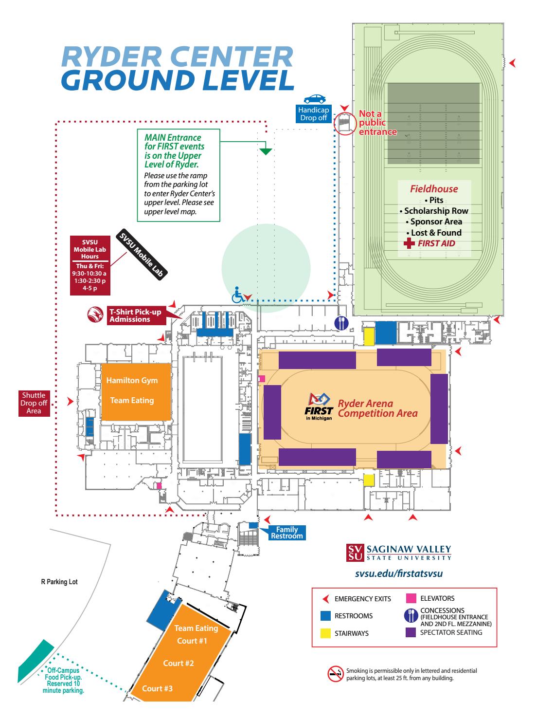 Ryder Center Ground Level - SVSU by Saginaw Valley State University - Issuu