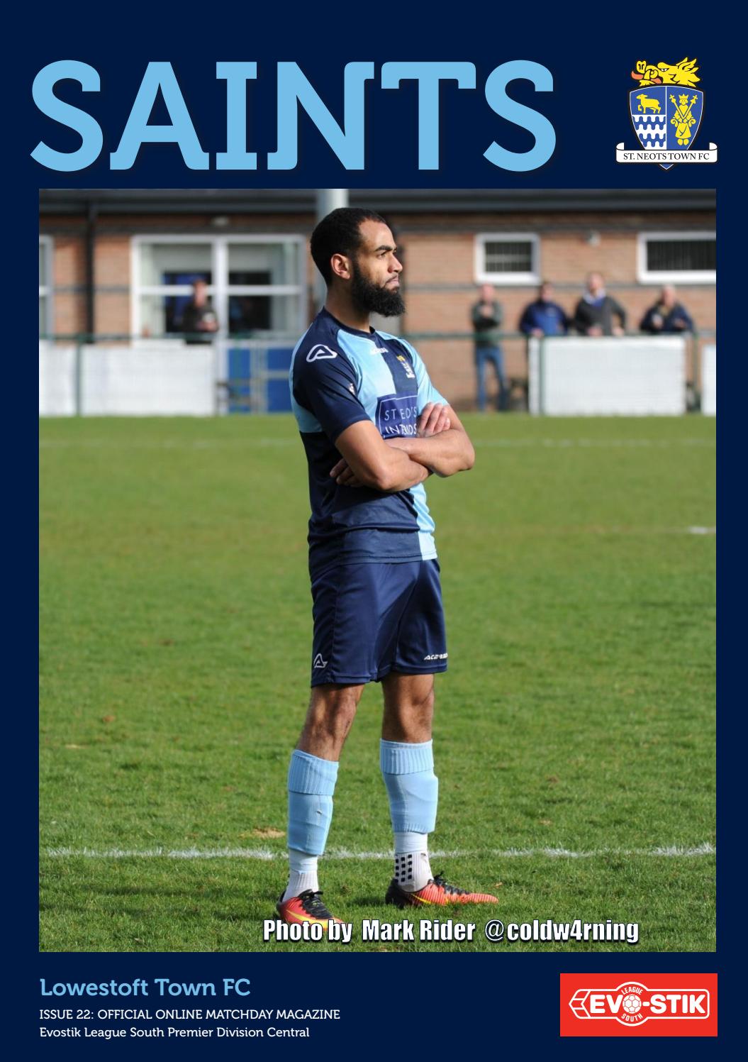 2018-2019 St Neots Town Vs Lowestoft Town Issue 22 by St Neots Town ...