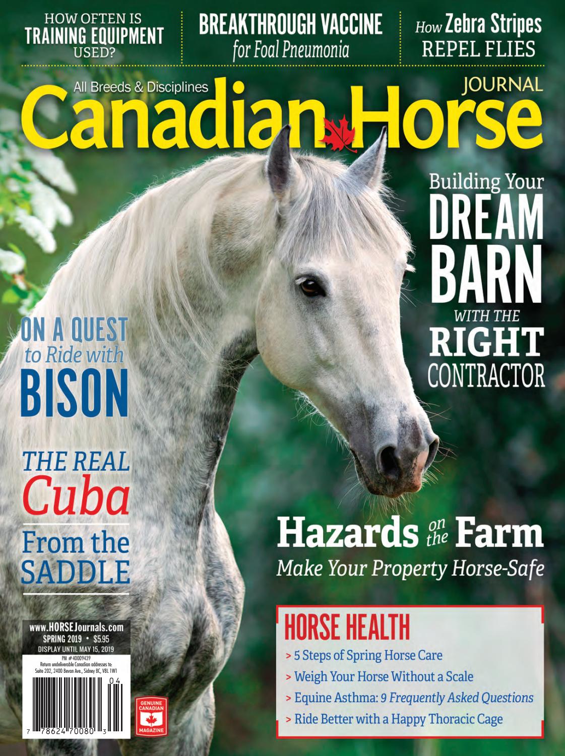 Canadian Horse Journal - Spring 2019 - SAMPLE issue by Horse Community ...
