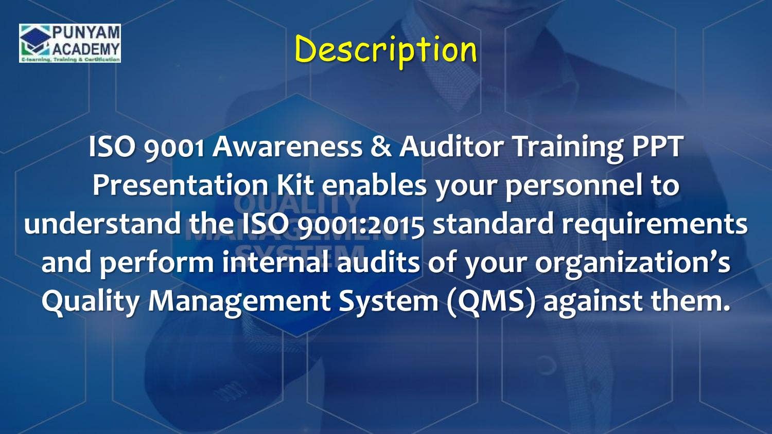 ISO 9001 PPT Presentation by Punyam Academy - Issuu