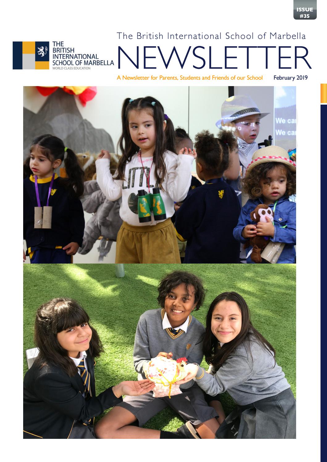 BISM Newsletter - February 2019 by British Schools Foundation - Issuu