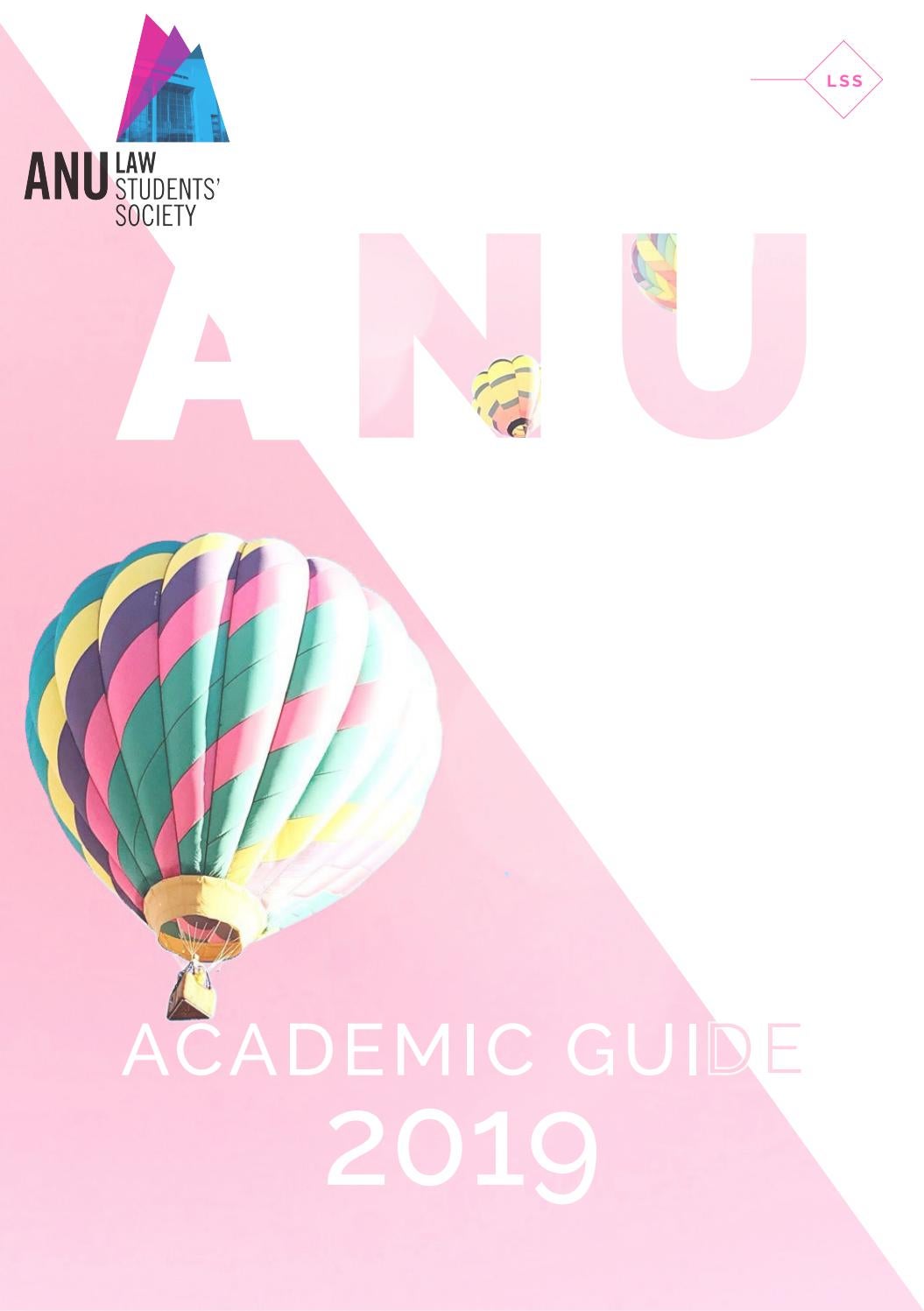 Academic Guide 2019 by ANU Law Students' Society - Issuu