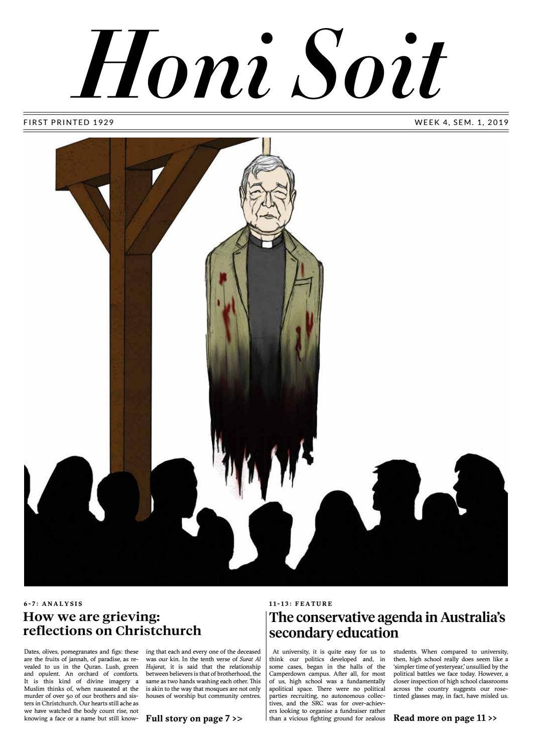Honi Soit: Week 4, Semester 1, 2019 by SRC USyd Publications - Issuu