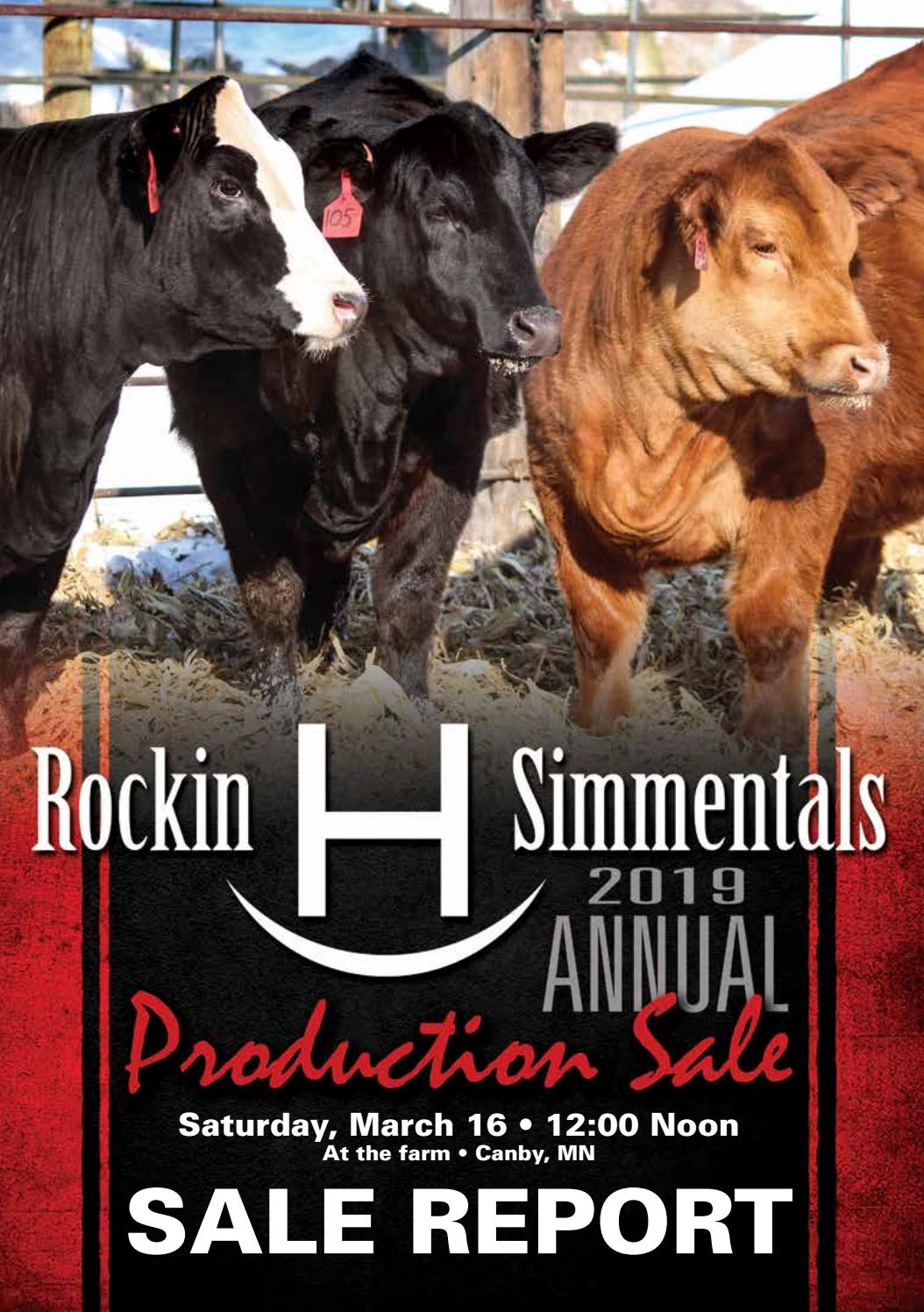 2019 Sale Report Rockin H Simmentals by Eberspacher Enterprises - Issuu