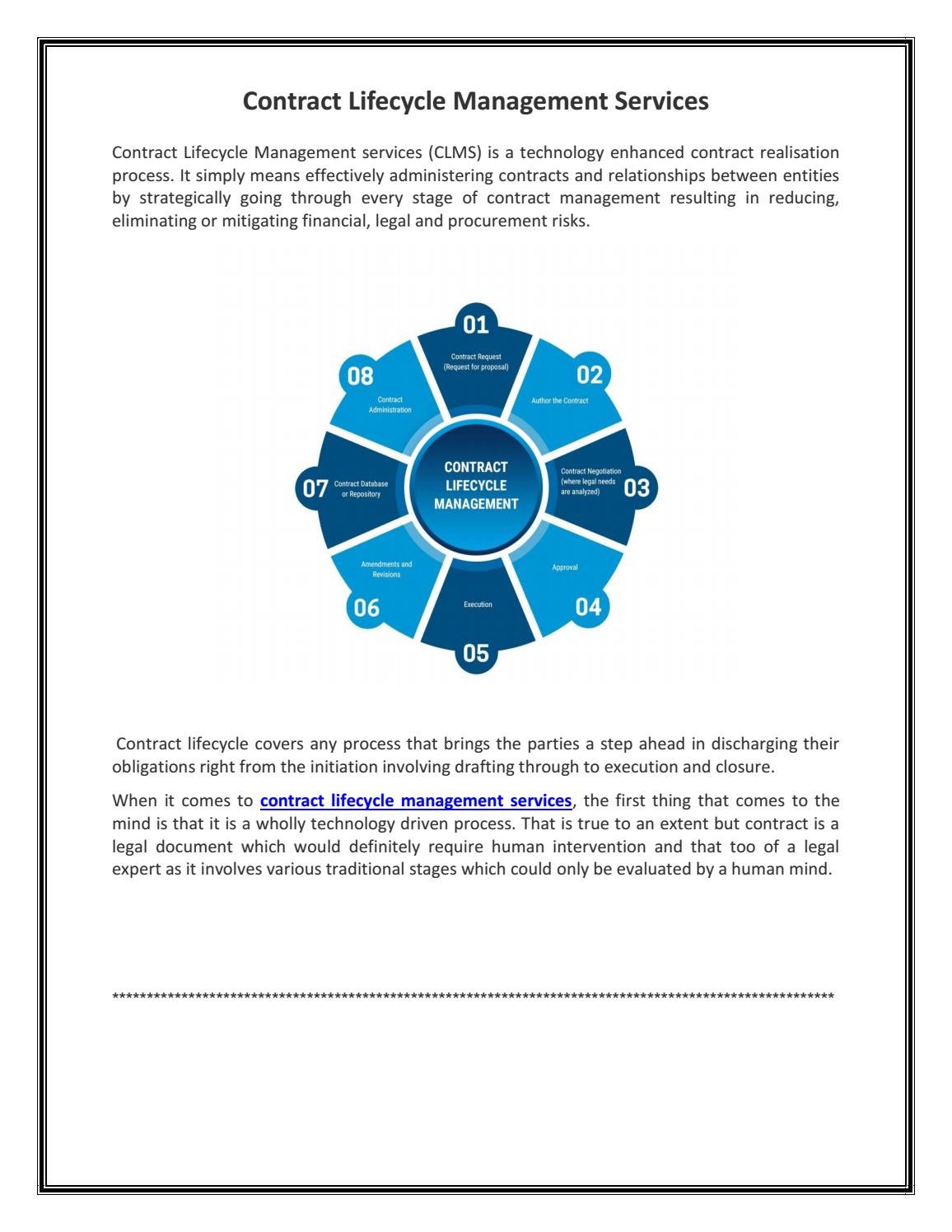 Contract Lifecycle Management services by Aeren LPO - Issuu