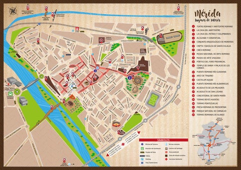 Plano de Mérida by Extremadura Turismo - Issuu