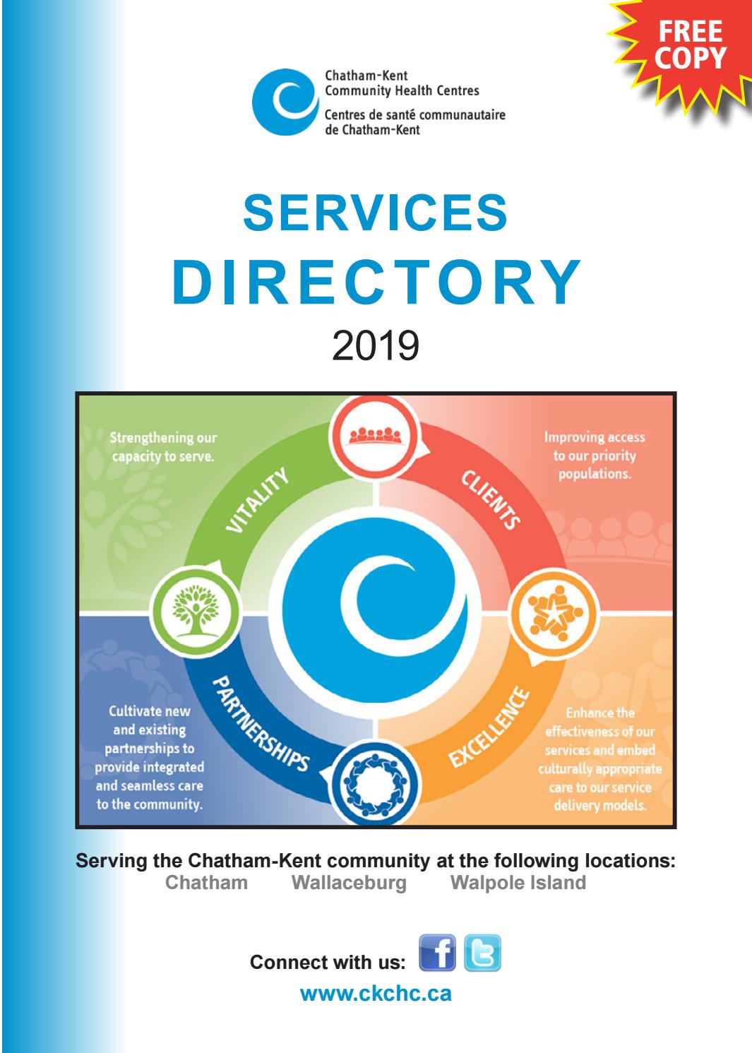 Chatham-Kent Community Health Centres Services Directory by Willow ...