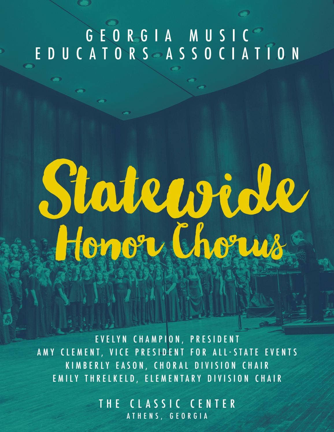 2019 GMEA Statewide Honor Chorus Program by Georgia Music Educators ...