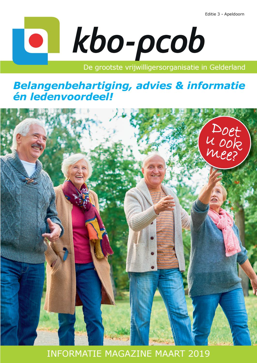 60+magazine KBO-PCOB Gelderland - editie Apeldoorn by Romeo Delta - Issuu