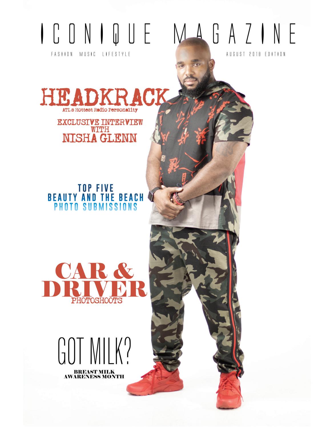 ICONIQUE MAGAZINE AUGUST 2018 EDITION FEAT. RADIO PERSONALITY HEADKRACK ...