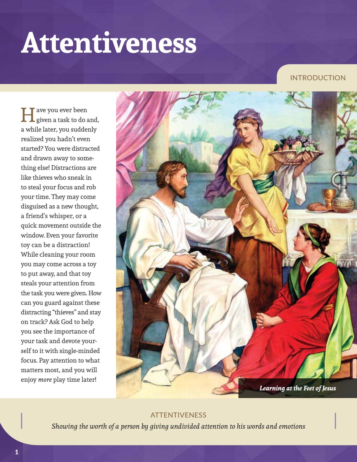 Attentiveness Character Curriculum by Institute in Basic Life ...